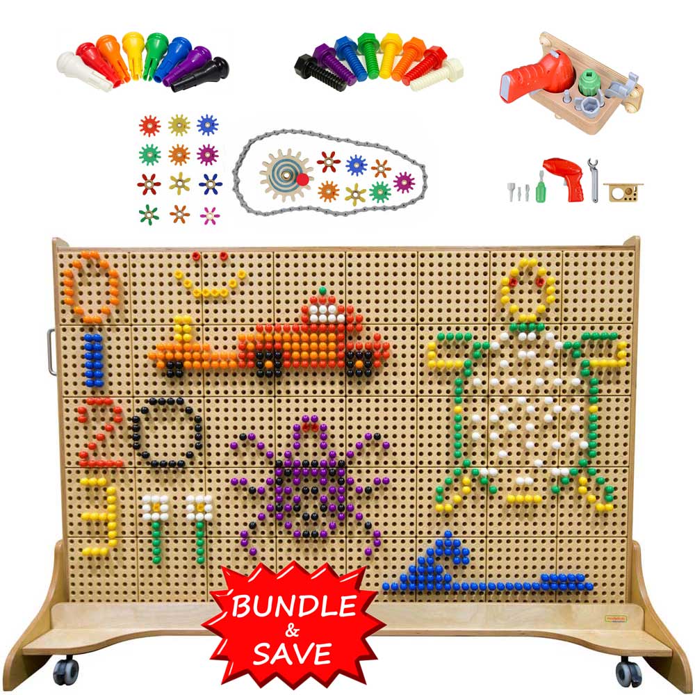 Free Standing Mobile Stem Wall 1660 (Bundle Set) – Masterkidz Australia