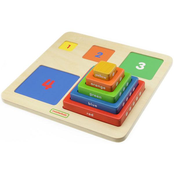 Numbers & Colours Stacking Blocks – Masterkidz Australia